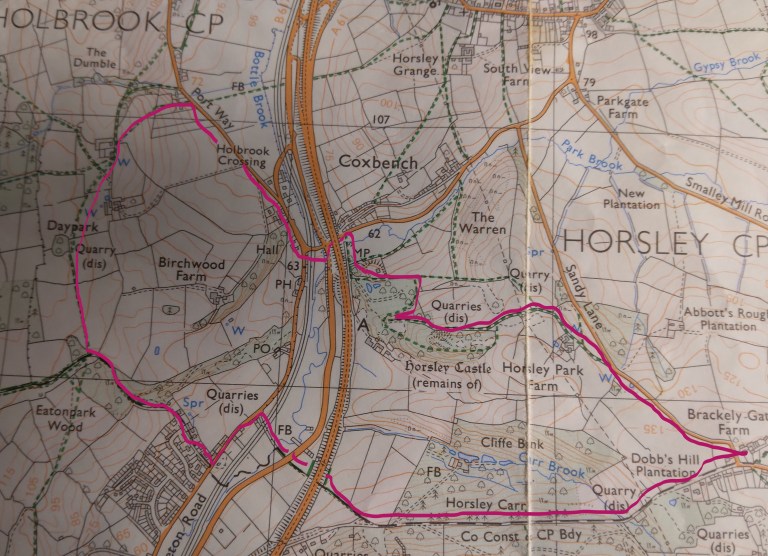 A walk around Horsley Castle – The Old Roads of Derbyshire